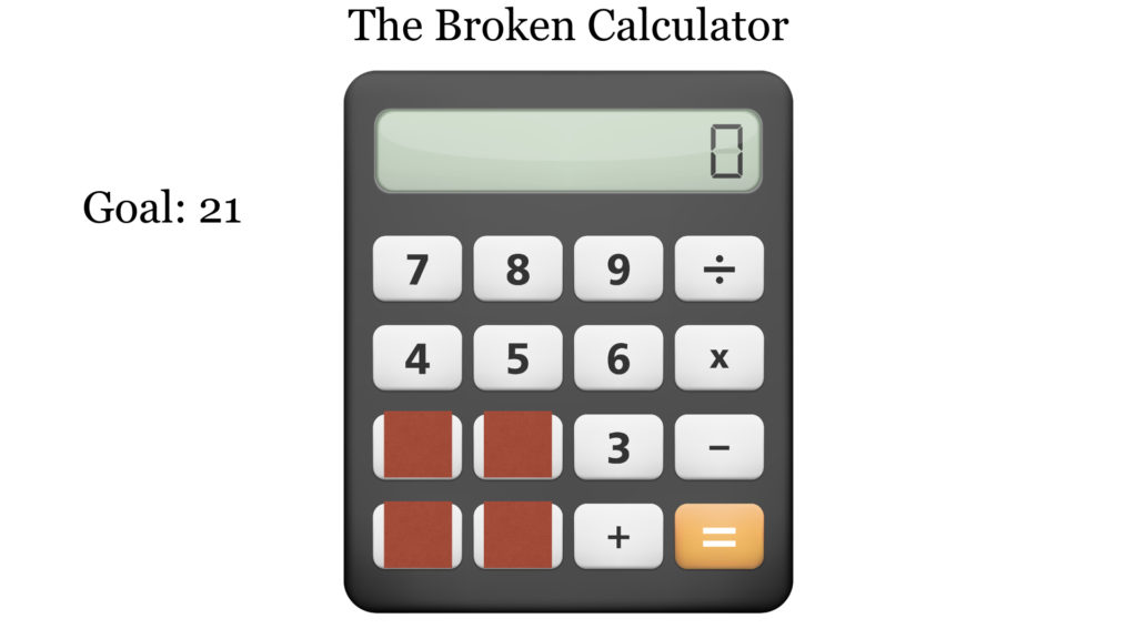 Broken Calculator Warm Up - Math For Love