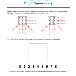 Puzzles of the Week Volume 1 - Math For Love